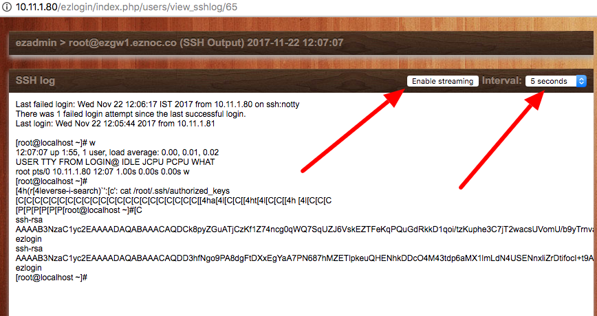 How To Stream The Ssh Sessions In Real Time