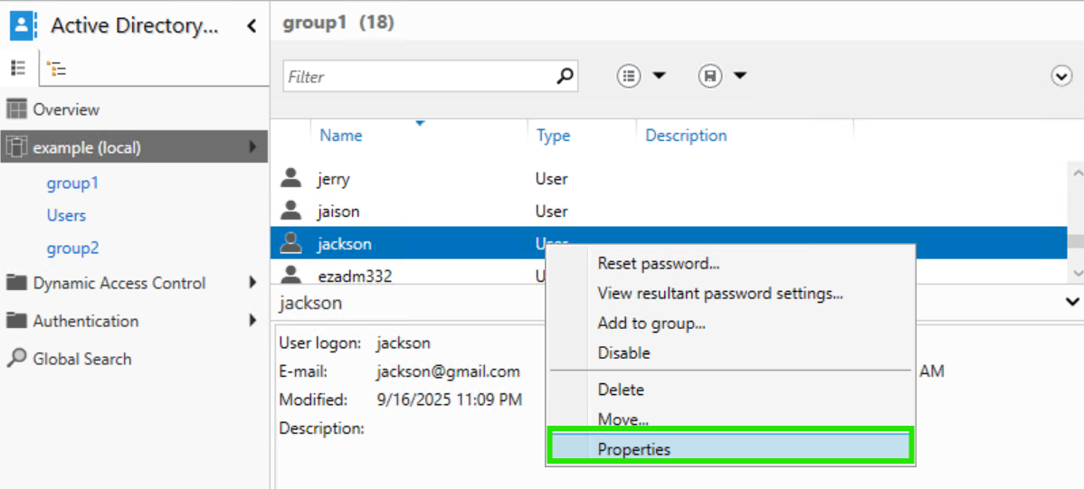 Active Directory (AD) User Group Creation and Mapping