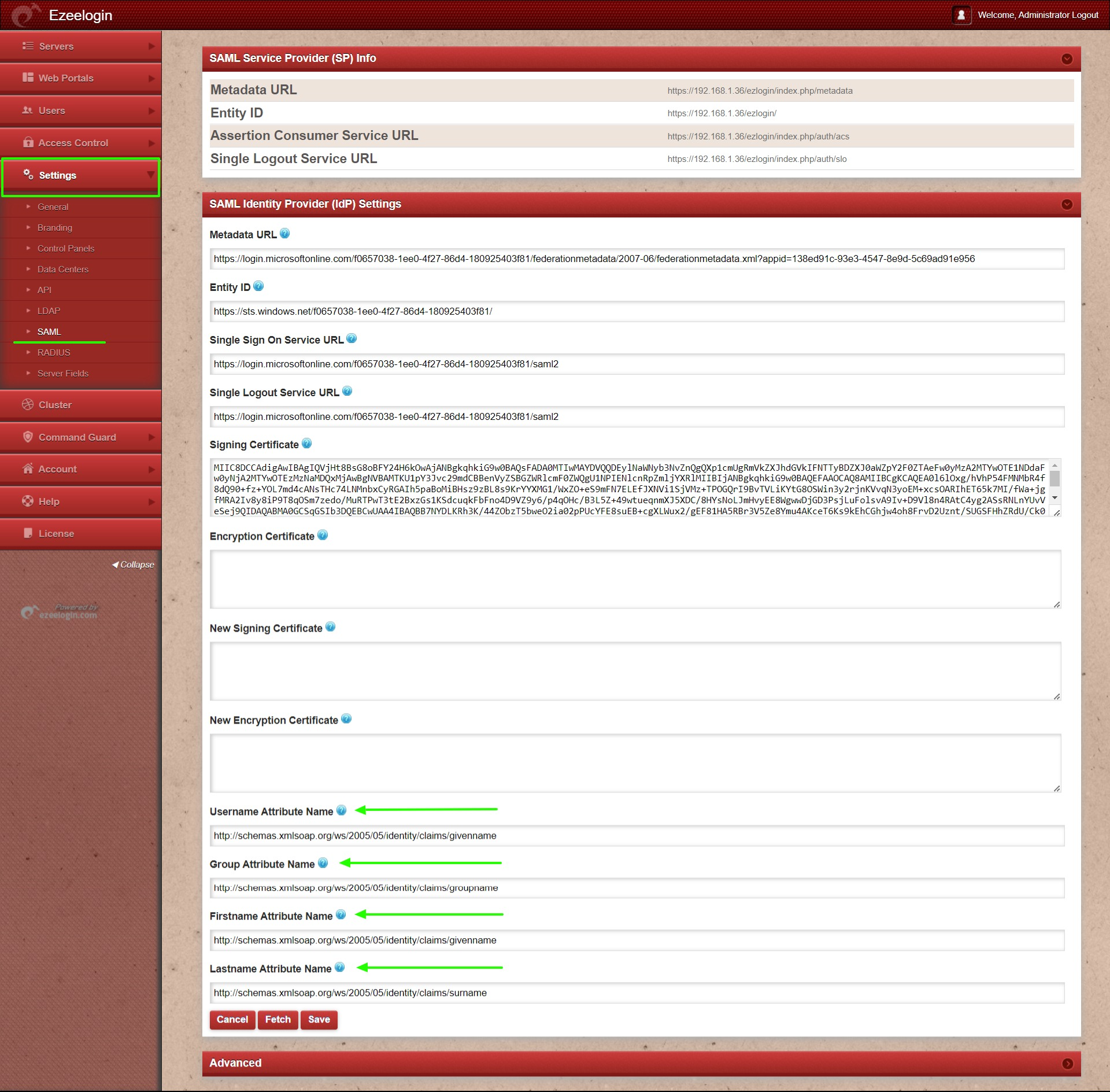 Integrate SAML Authentication in Ezeelogin GUI using Microsoft Azure SSO and Azure Active Directory