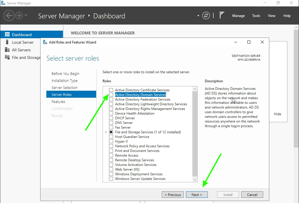 Install and Setup Active Directory