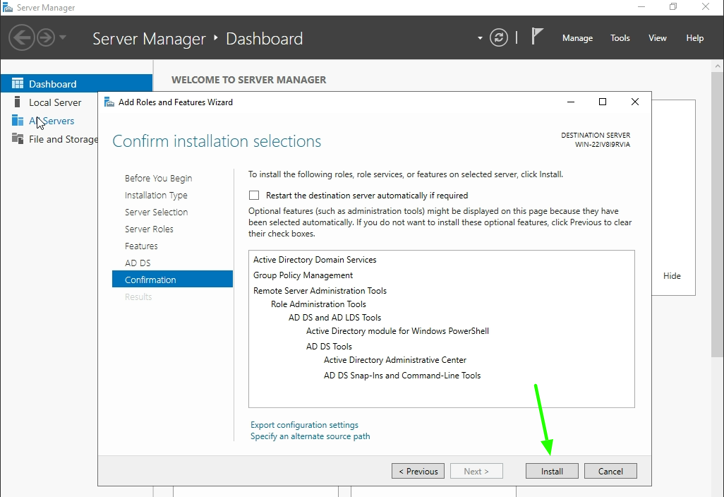 Install and Setup Active Directory